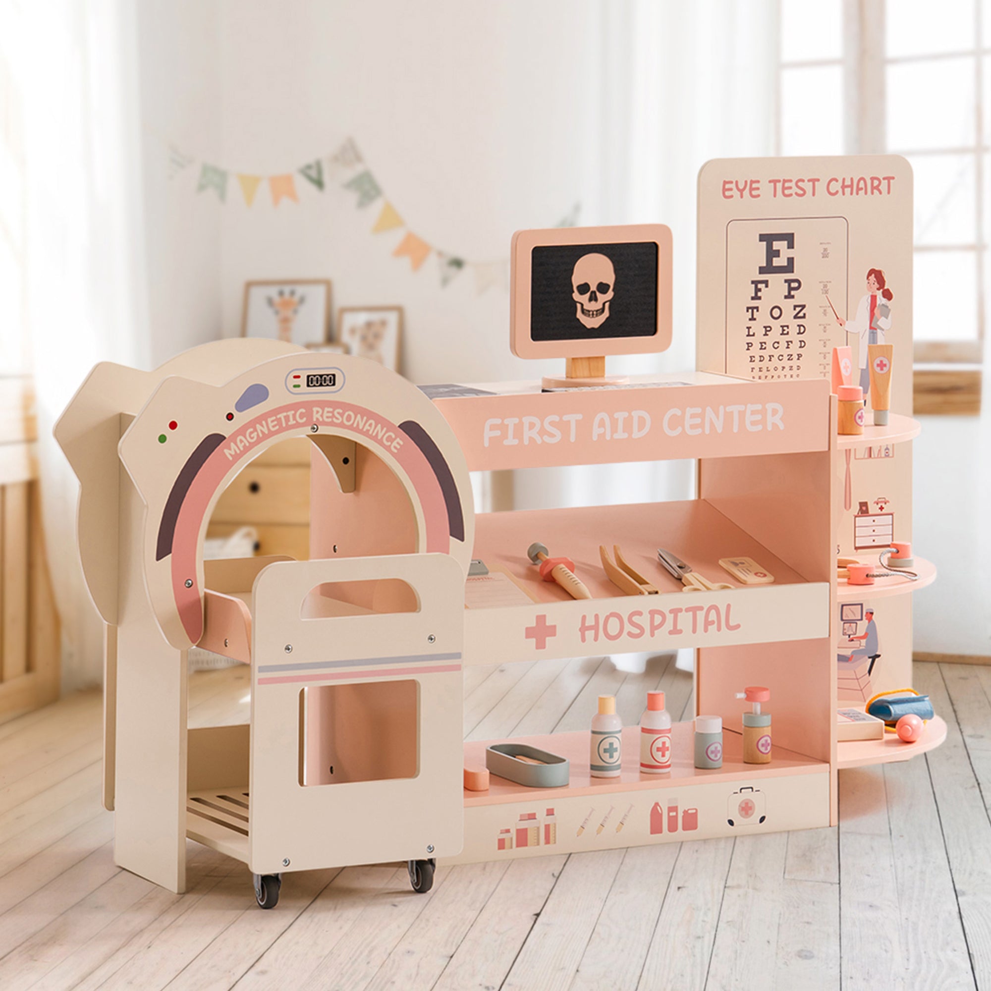 Wooden Doctor Pretend Play Toy – Lunamoa Medical Activity Center for ...