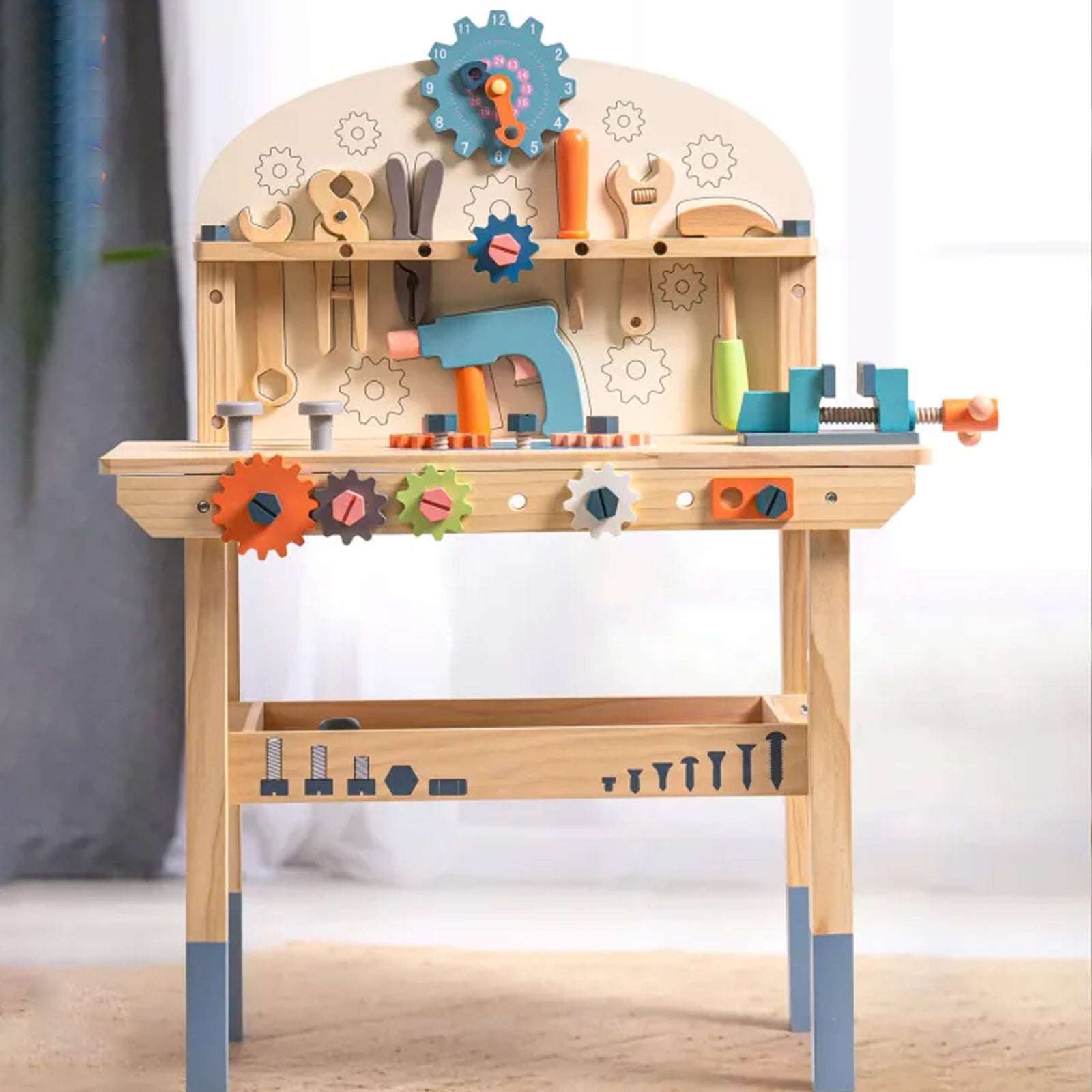 Buy Wooden Workbench Toy Set for Toddler Boys